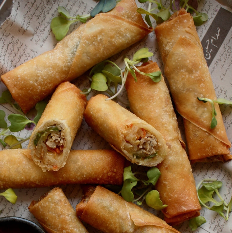 Chicken & Vegetable Spring Rolls – Sids Sauce