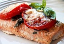 Tomato Basil Salmon – Sids Sauce